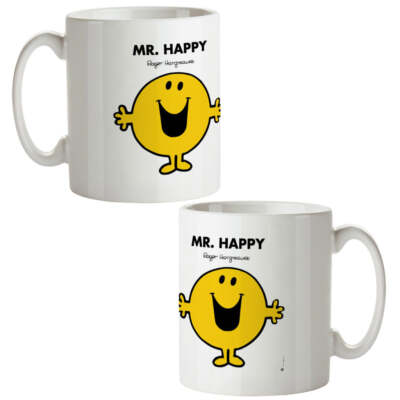 Mr. Happy Mug Mr Men Hot Drinks Cup Gift | eBay UK