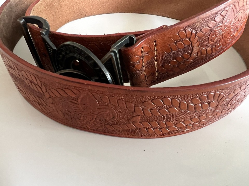 RARE 1960s vintage boy scout belt With Be Prepared Buckle | eBay