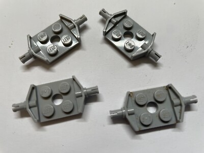 Lego 4 x light bluish gray Plate, Modified 2 x 2 w/ Wheels 8147 4435 ...