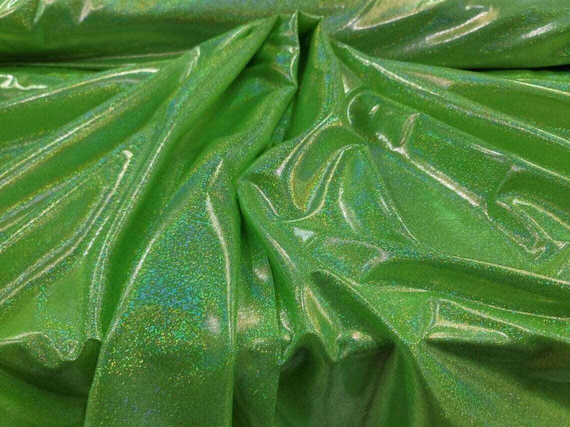 Iridescent Green Fabric