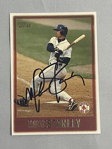 Mike Stanley Signed 1997 Topps Red Sox Autograph | eBay