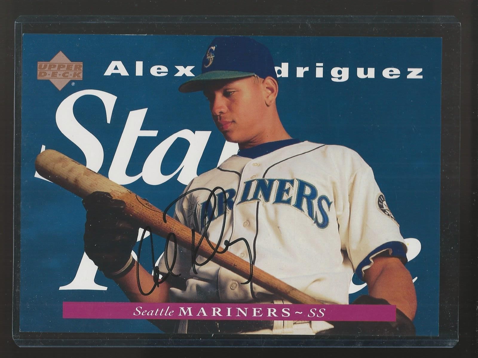 Alex Rodriguez 1995 Upper Deck #215 5x7 Upper Deck Authenticated Auto ...