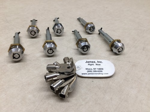 Lot of 7 Jamex Barrell Cylinder Lock w/ 8 Keys LAI | eBay