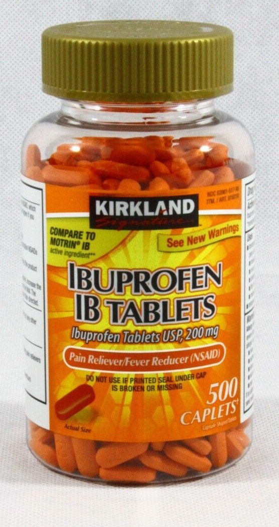 Kirkland Signature Ibuprofen IB 200mg Tablets - 1000 Count for sale ...