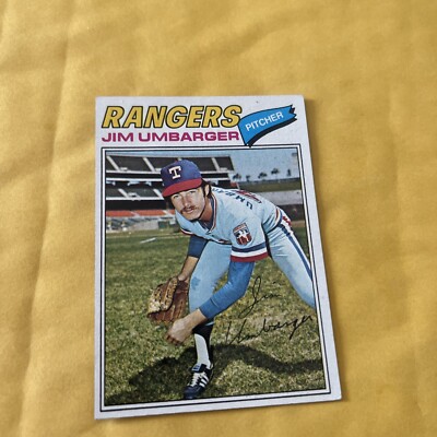 1977 Topps Jim Umbarger Texas Rangers 378 Ex Free Shipping | eBay