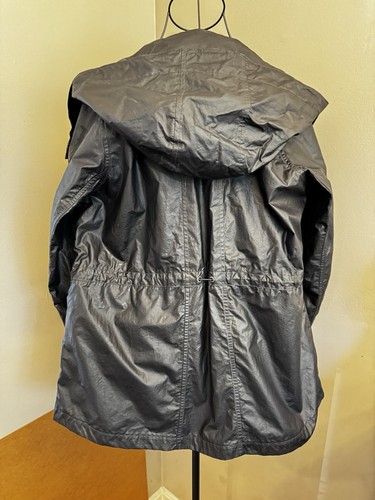 Athleta Outbound Jacket Rain Coat Navy Blue Sz M Hooded 3954 Womens ...