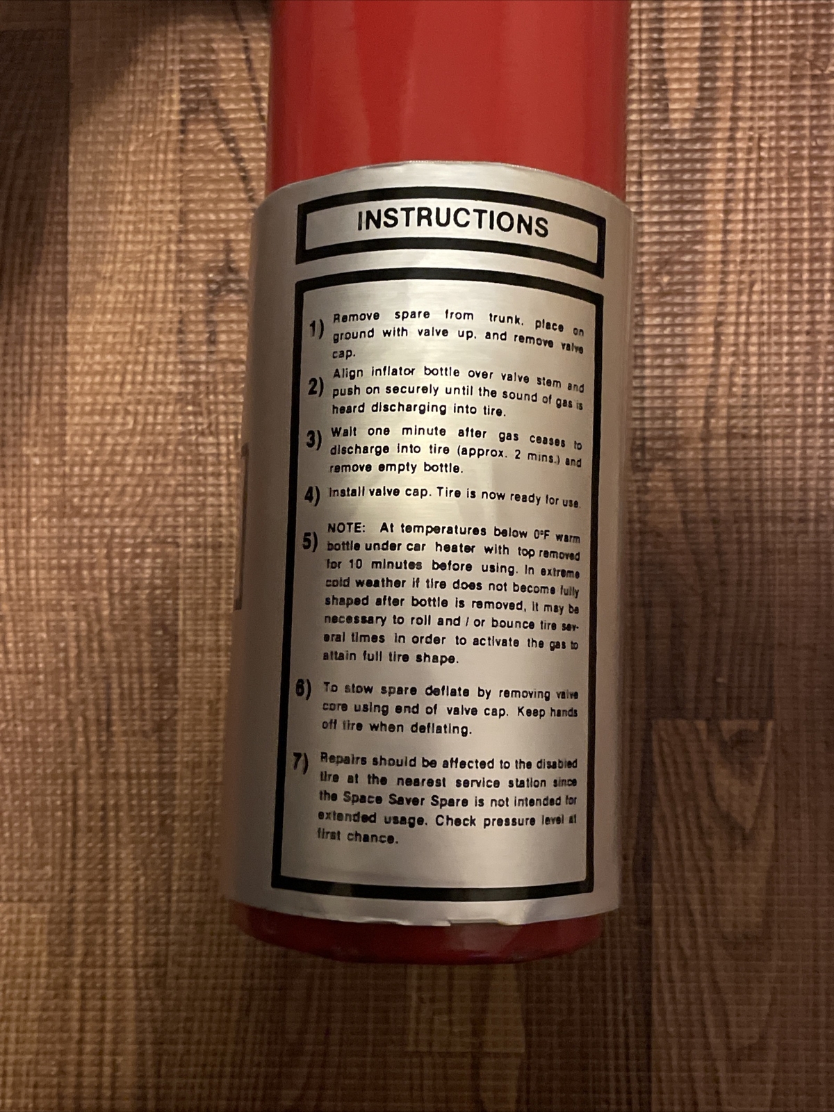 69 Ford Mustang Boss 302 429 Cobra Jet Space Saver Tire Inflator 7.35 ...