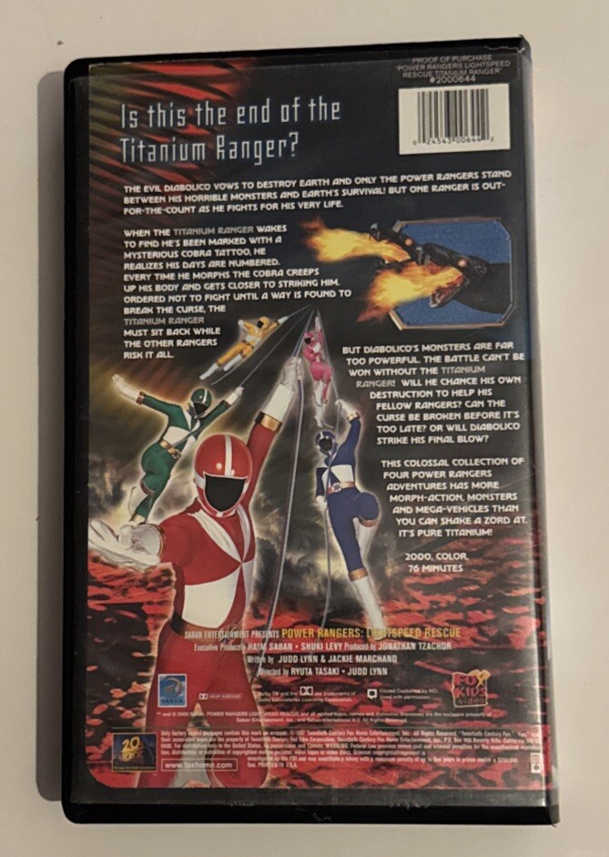 Power Rangers: Lightspeed Rescue Titanium Ranger: Curse of the Cobra ...