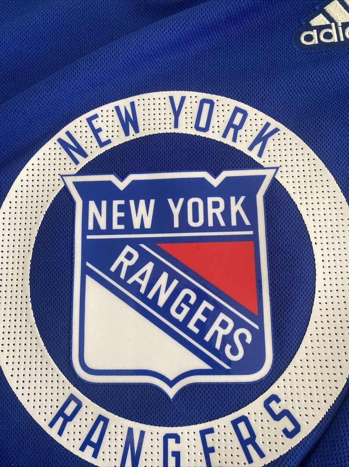 Adidas New York Rangers NHL Authentic Blue Jersey NWT Size 46 Mens ...