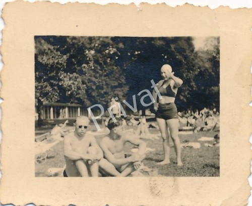 Photo Wk II Wehrmacht Soldat Lac de Constance Reutin Baden Nu Été 1940 ...