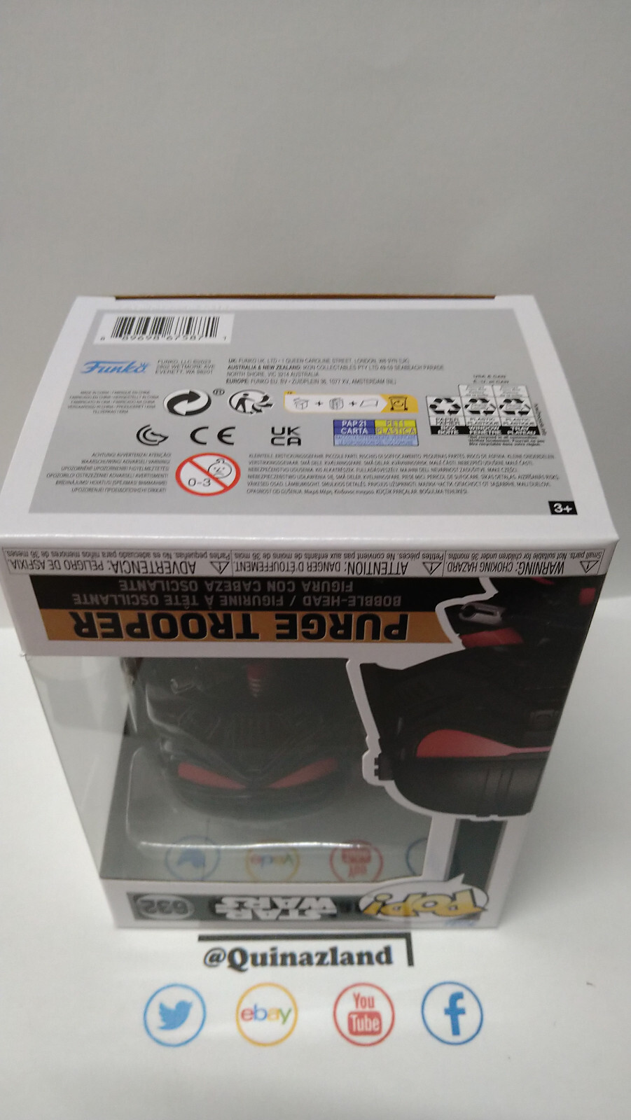 Funko Pop! STAR WARS N° 632 Purge Trooper (Posture de Combat) (FU34 ...