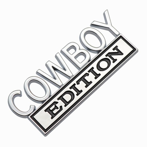 Cowboy Edition Emblems Car Side Rear Front Trunk Door Fender (2pc ...