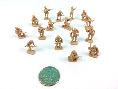Lot of Vintage Micro Mini Army Men Toy Soldiers | eBay