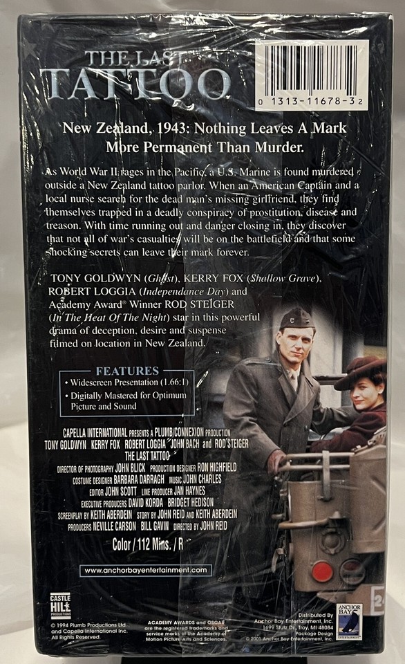 The Last Tattoo [VHS] 013131167832 13131167832| eBay