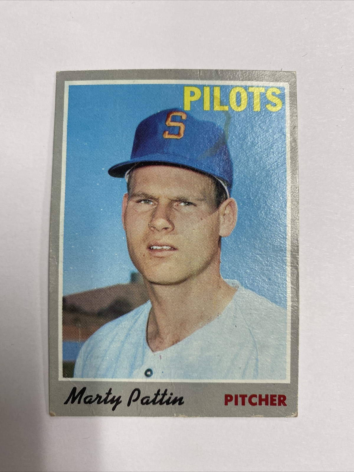 1970 Topps Baseball Marty Pattin Seattle Pilots Card #31 | eBay