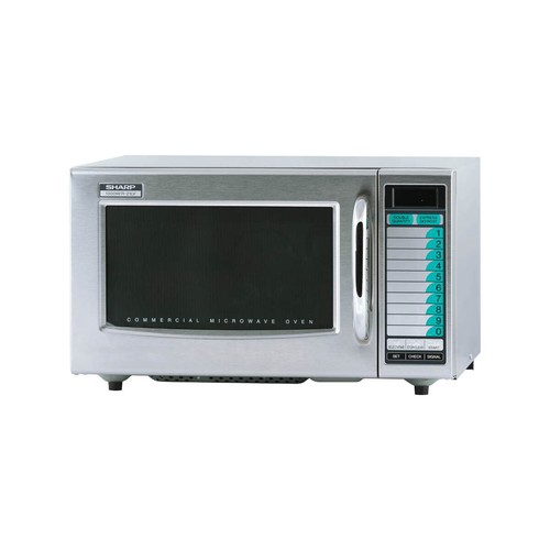 Sharp R-21LVF 1000W Medium Duty Commercial Microwave Oven, Touch ...