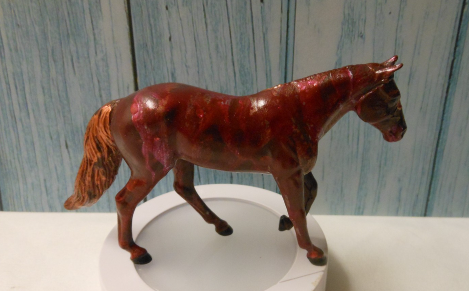 Breyer HORSE 5886 Stablemate " COPPER QUEST MAGE" CUSTOM LOPING QH 2024 ...