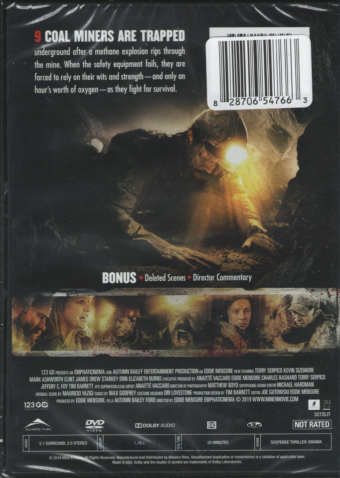 Mine 9 (DVD 2019) Terry Serpico-Kevin Sizemore-Mark Ashworth-Clint ...