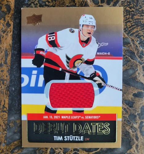2021-22 Upper Deck TIM STUTZLE Debut Dates Jersey Card Series 1 | eBay
