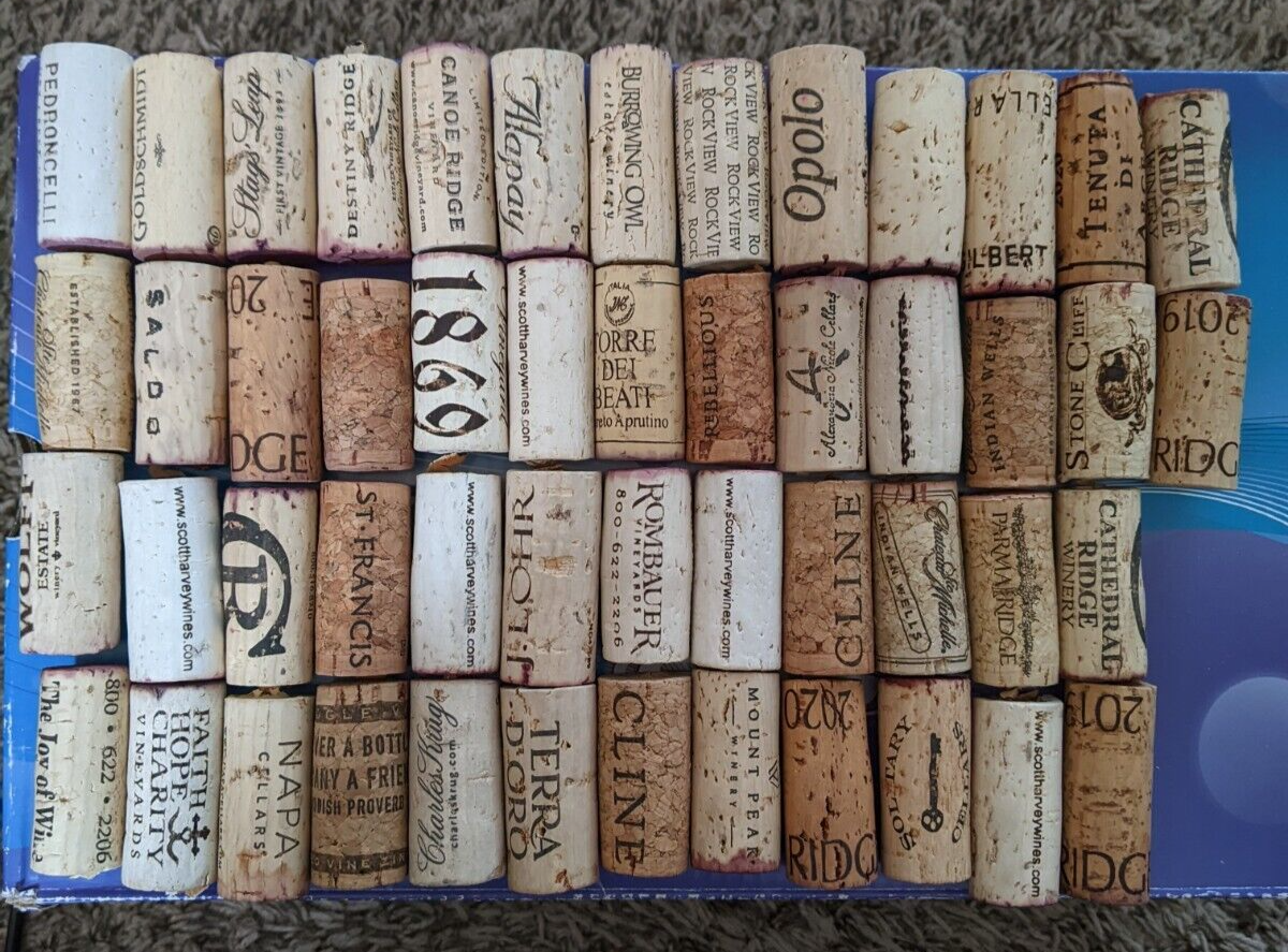 Lot of 50 Used NATURAL Wine Corks Assorted Good for crafting | eBay