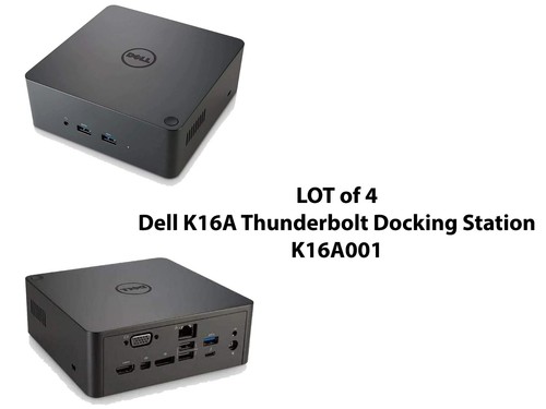LOT of 4 Dell K16A Thunderbolt Docking Station - K16A001 with Power ...
