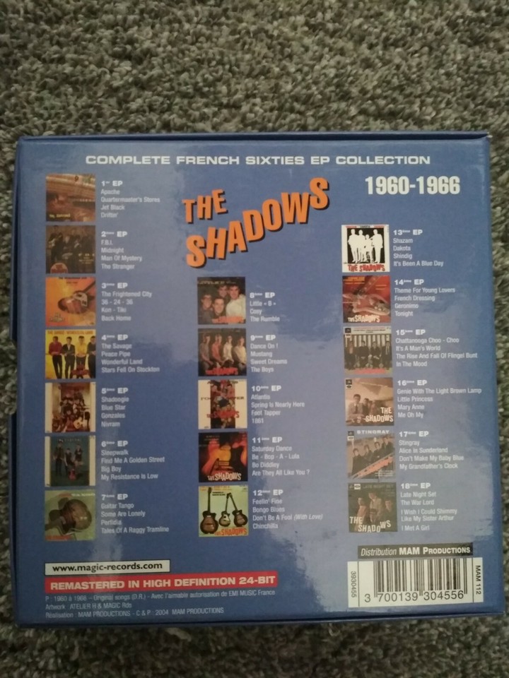 2004 Complete French Sixties EP Collection - The Shadows (18 CD Box Set ...
