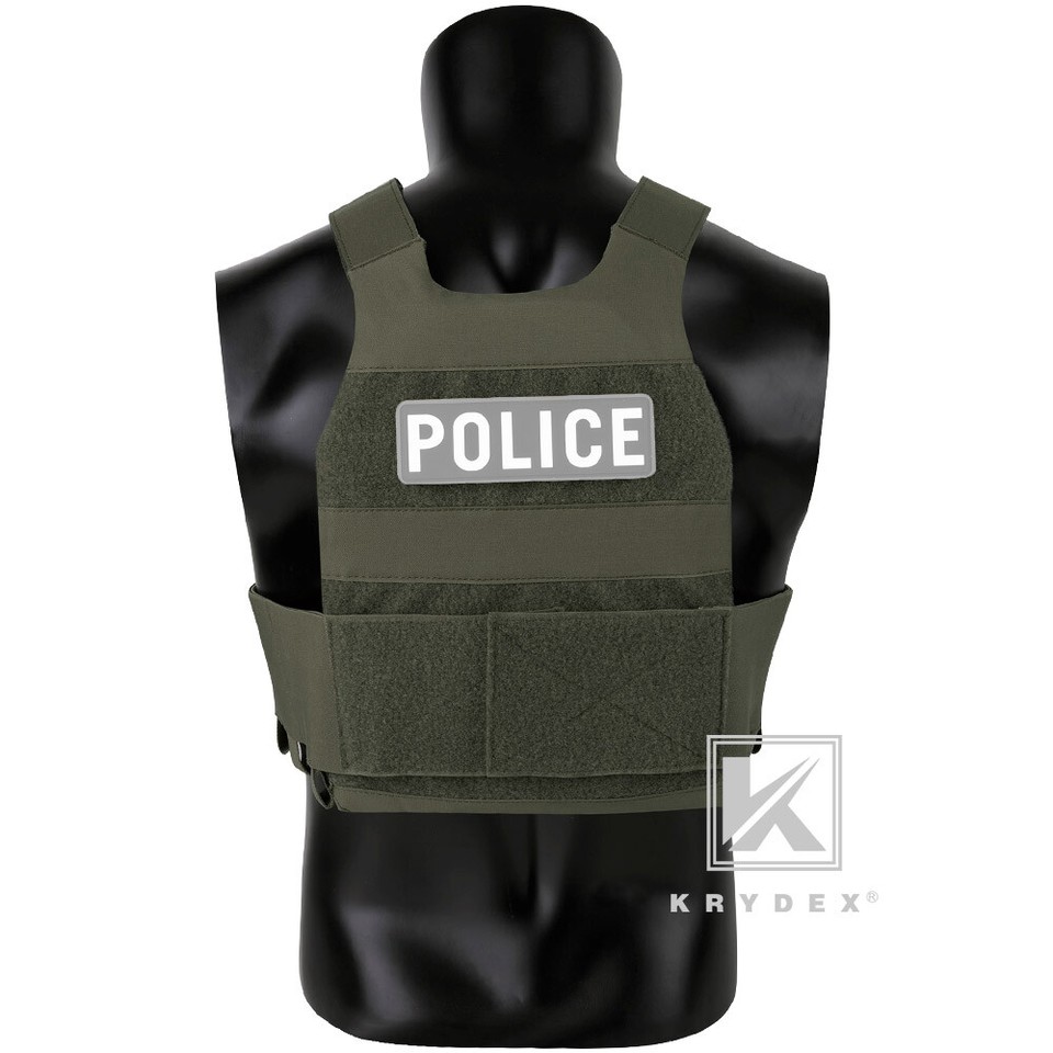 KRYDEX Low Vis Slick Armor Plate Carrier & Tactical Placard Holder ...