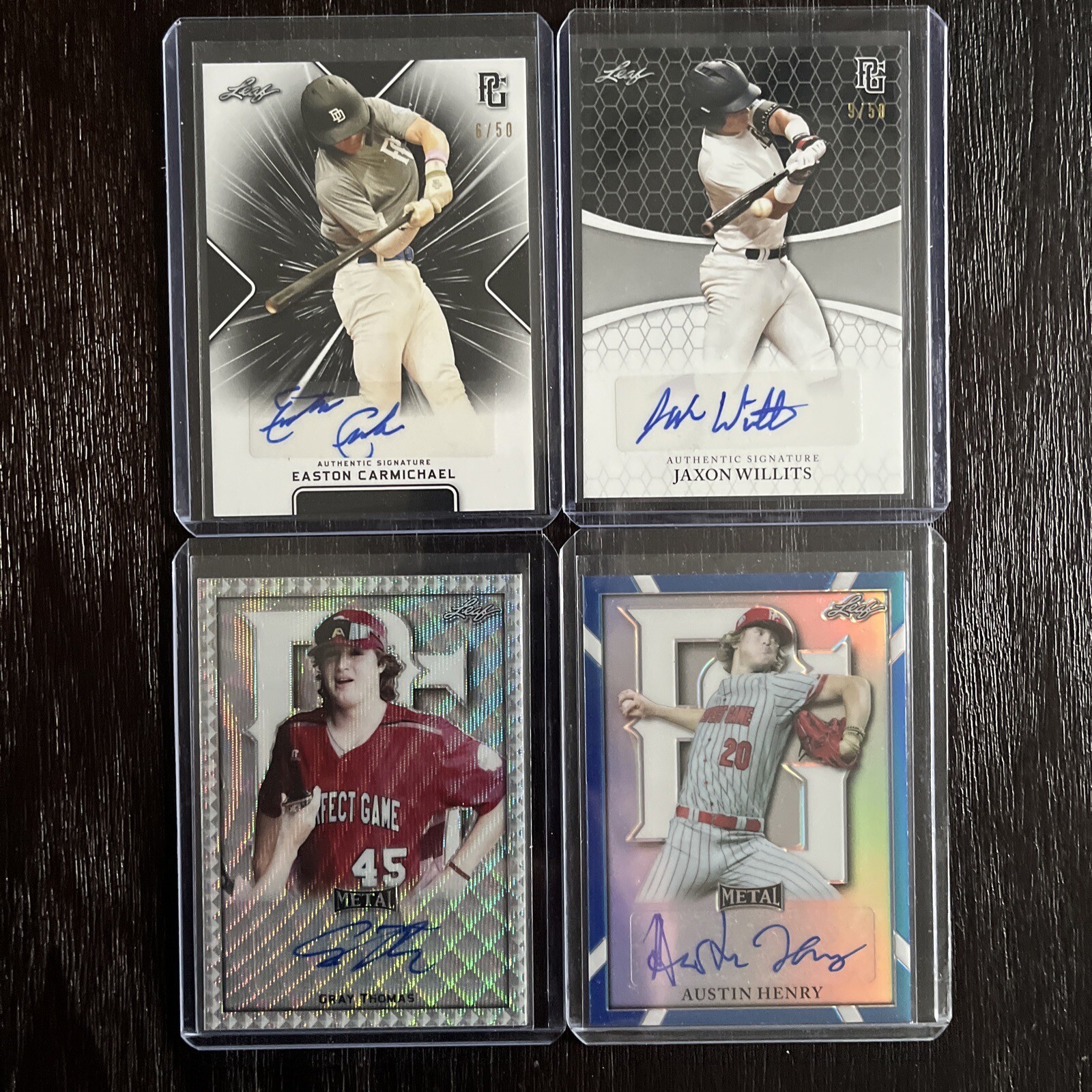 Oklahoma Sooners Baseball 2024 Team Autographs Autos 4 Cards Easton ...