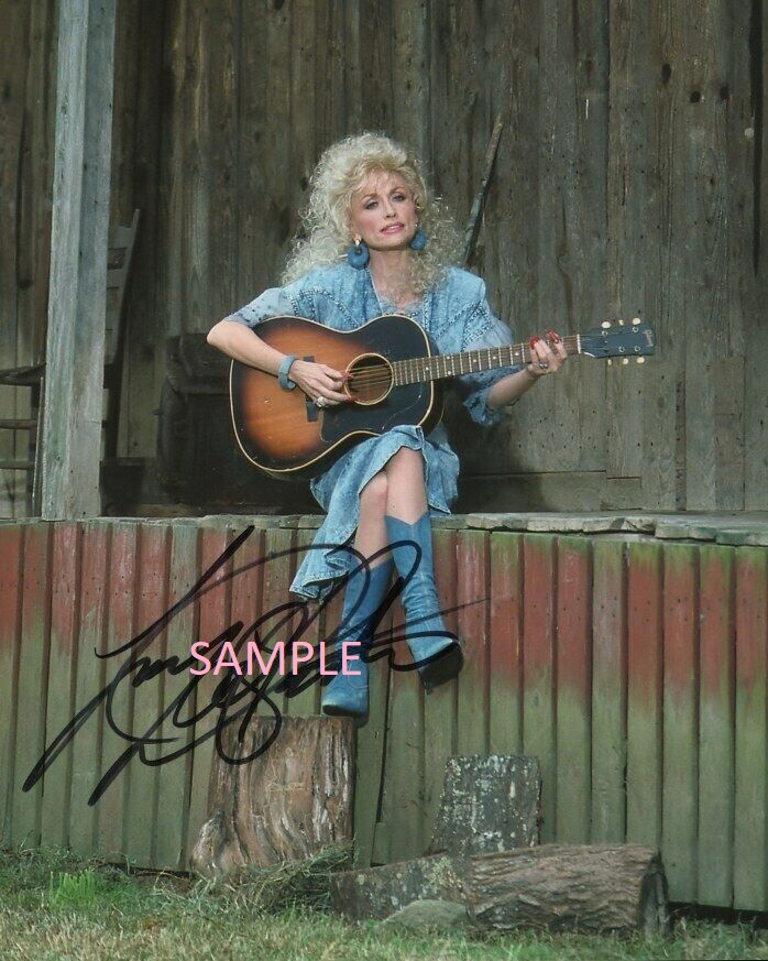 DOLLY PARTON REPRINT AUTOGRAPHED 8X10 PHOTO SIGNED CHRISTMAS MAN CAVE ...
