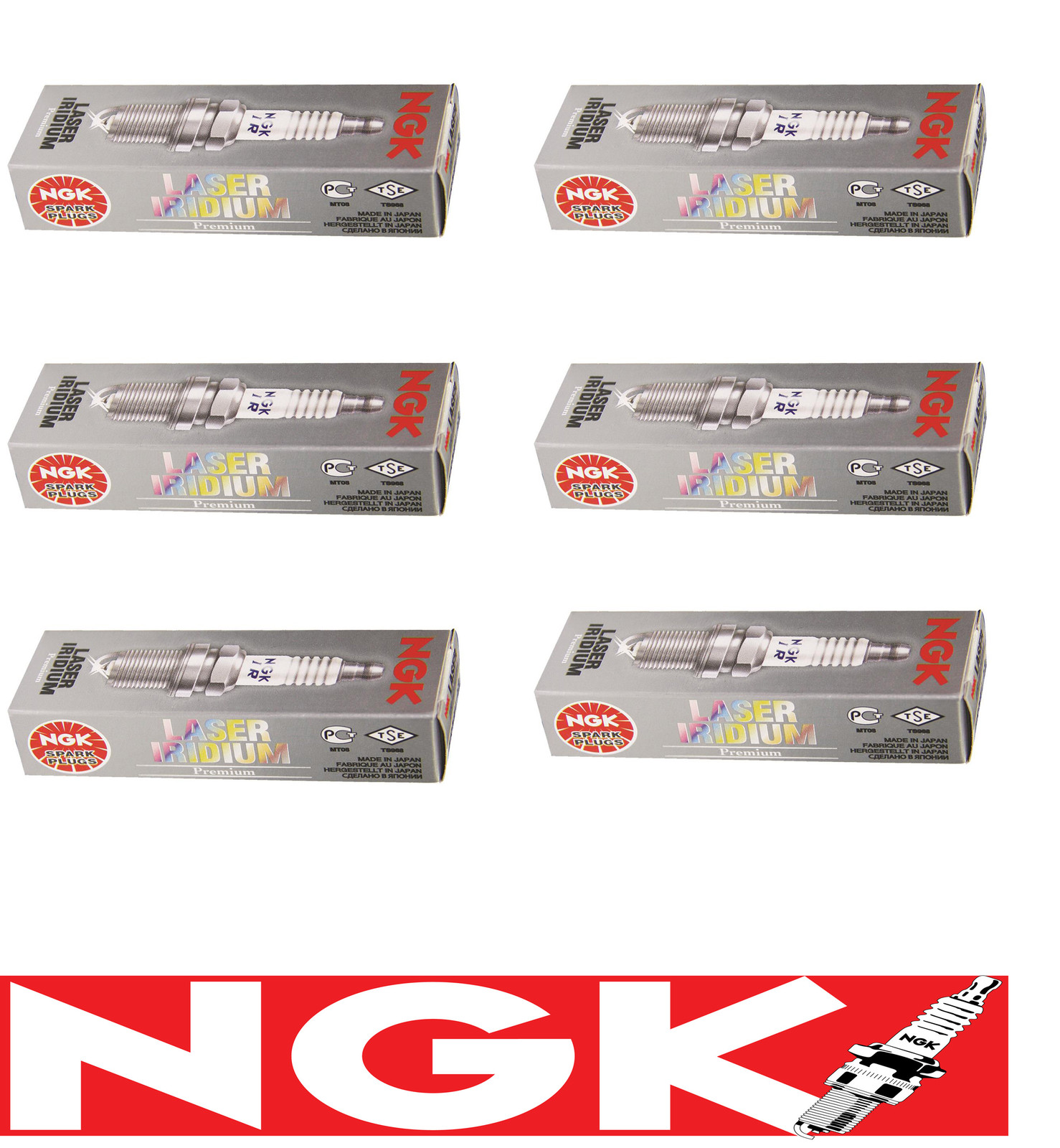NGK Iridium Spark Plugs Ford FALCON BA 6 Cyl BARRA FR5EI-13 x 6 | eBay ...