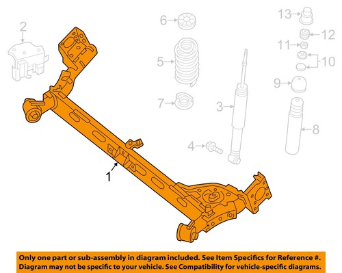 NISSAN OEM 16-19 Sentra Suspension Components-Axle Beam 555015UD2B | eBay