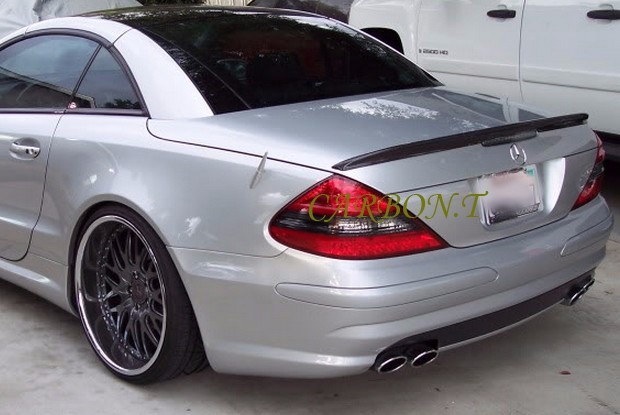 Mercedes R230 2003-2010 Carbon Fiber Trunk Spoiler Lip SL63 SL500 SL550 ...