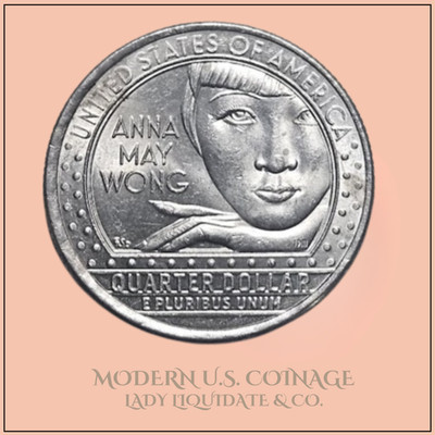 2022 P Anna May Wong Quarter - RARE ERROR - "IN COD WE TRUST" | eBay