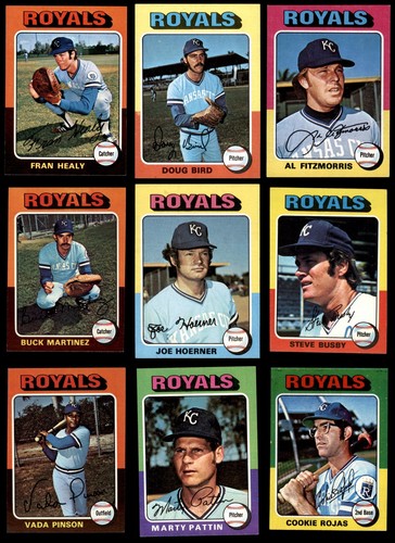 Topps Mini 1975 Topps MINI Royals Near Team Set 6 - EX/MT 6620062 | eBay