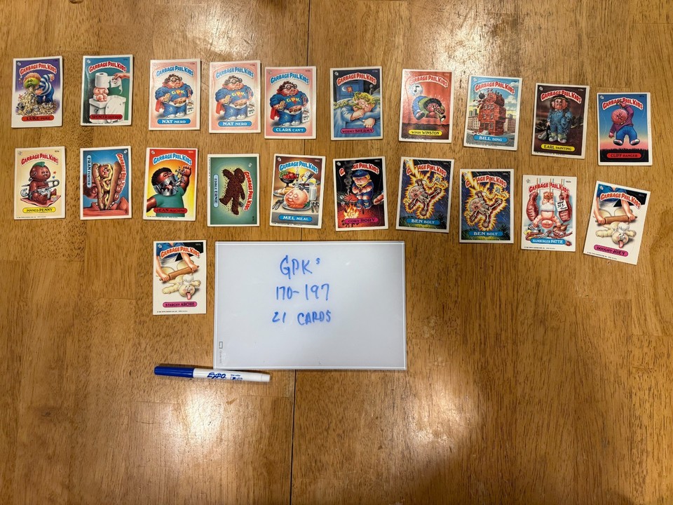Garbage Pail Kids GPK Vintage Lot - 1985-1987 - Cards 009-359 - 399 ...