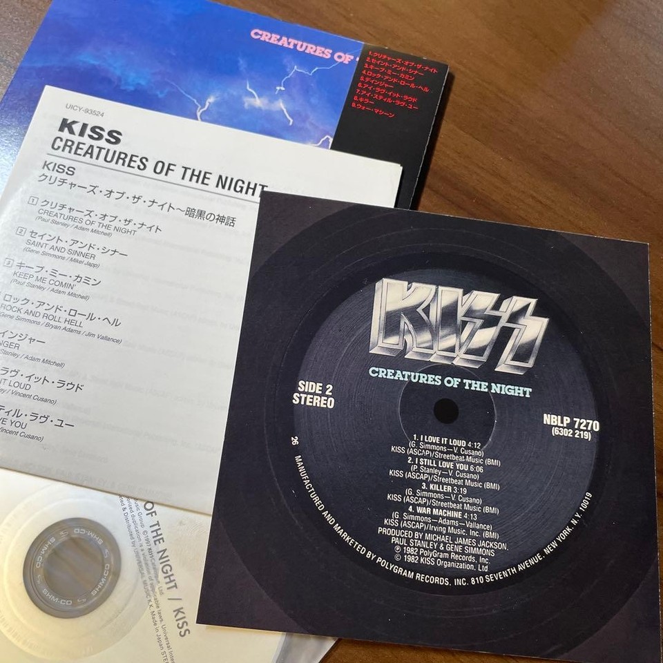 AOR paper jacket CD KISS Critters of the Night Dark Myth | eBay Australia