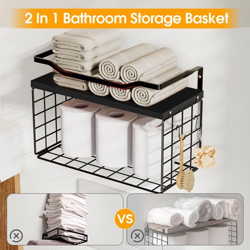 Towel Racks for Bathroom,Towel Rack Wall Mounted, 6 Tier Rolled Or ...