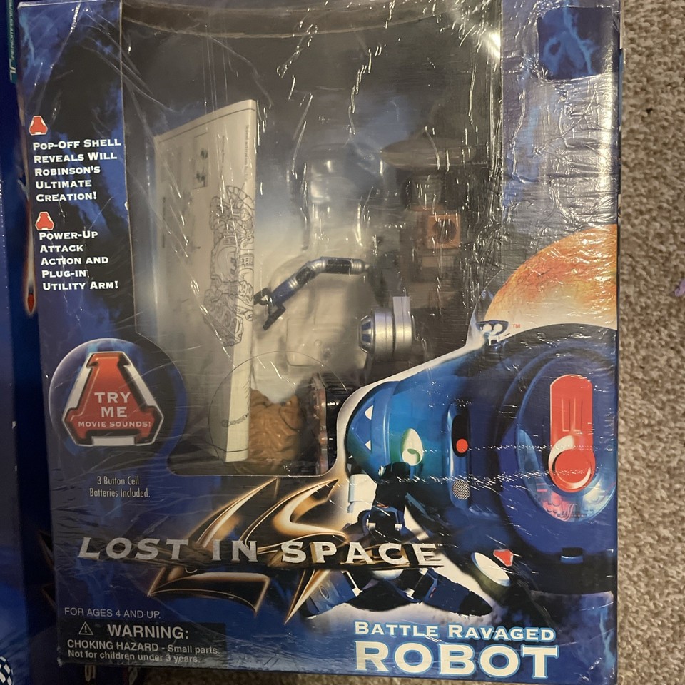 Vintage 1997 LOST IN SPACE LOT TRANSFORMING SPACE BLASTER ROBOT FIGHTER ...