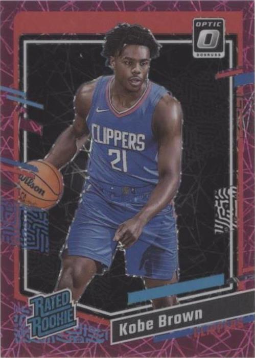 2023-24 Panini Donruss Optic - Rated Rookie Kobe Brown #232 Pink ...