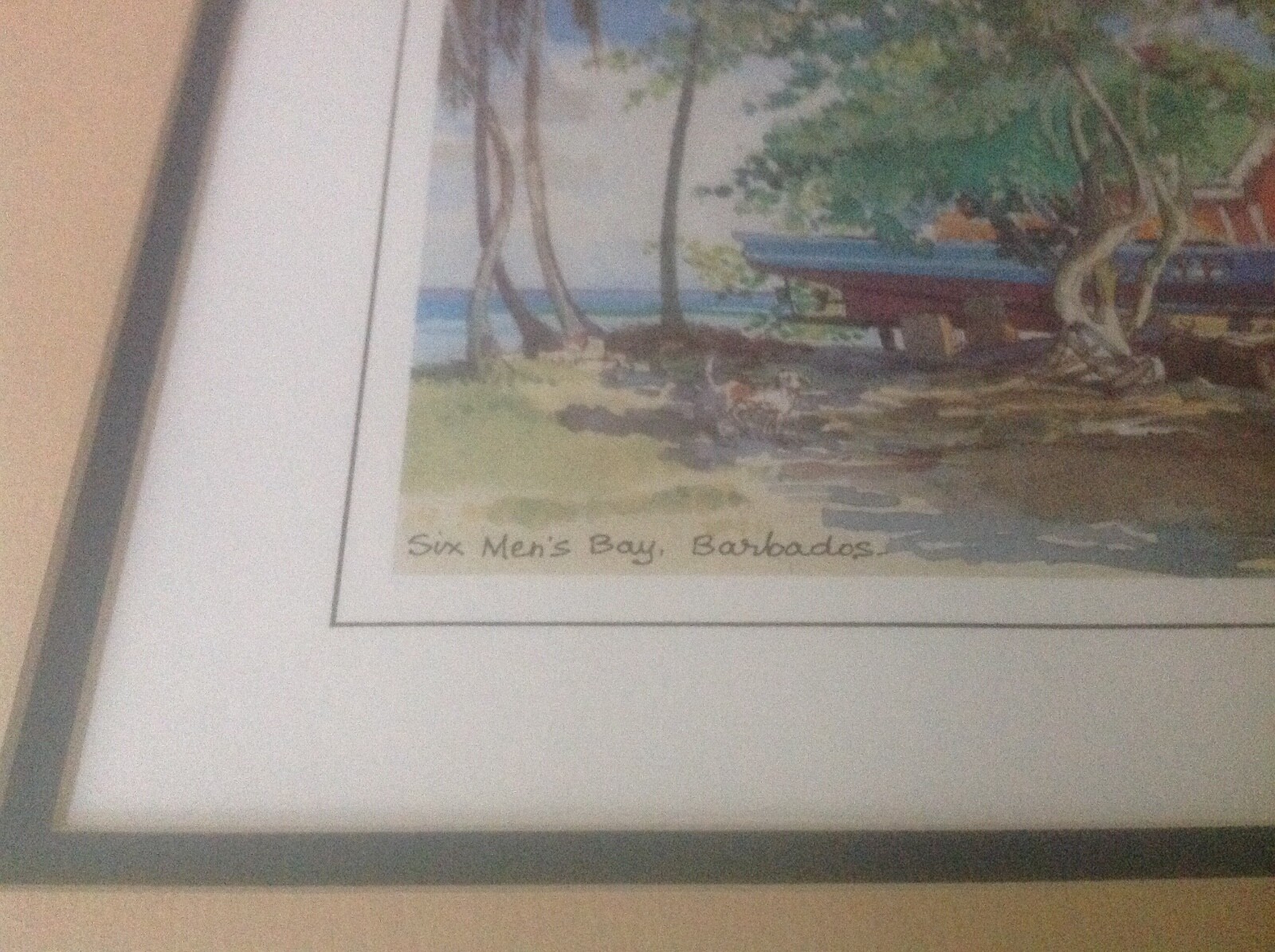 Jim Walker Framed Print ''Six Men's Bay Barbados '' | eBay
