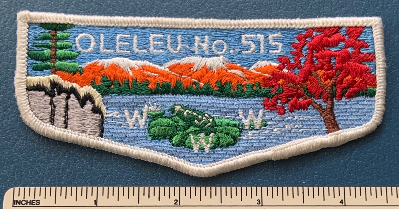 Vintage OA OLELEU LODGE 515 Order of the Arrow Flap PATCH WWW Boy Scout ...