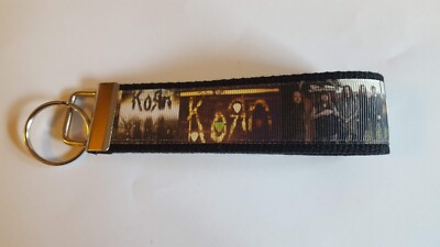 Korn inspired 6" Keychain Key Fob Wrist Strap Key Ring Rock Music Merch ...