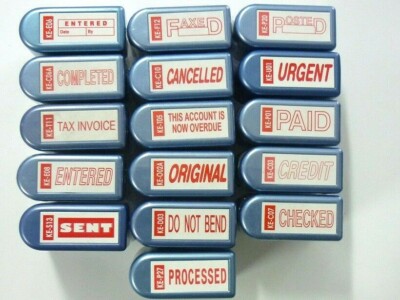 CHOOSE YOUR OWN Deskmate Office Stamp Rubber Pre-Inked Instant Message ...