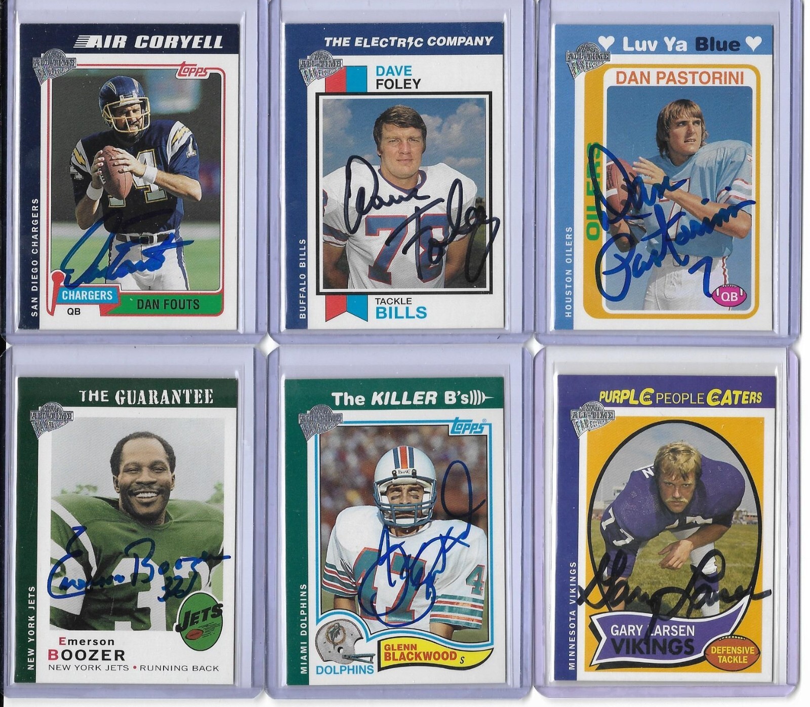 LOT (31) DIFFERENT SIGNED AUTOGRAPHED 2004 TOPPS FAN FAVORITES FOOTBALL ...