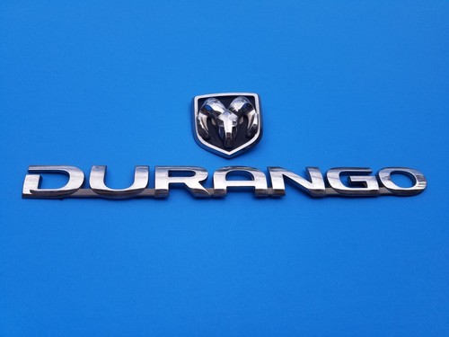 04 05 06 07 08 09 DODGE DURANGO REAR LID CHROME EMBLEM LOGO BADGE SET ...