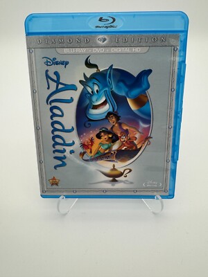 Aladdin (Blu-ray/DVD, 2015, 2-Disc Set, Diamond Edition) Robin Williams ...