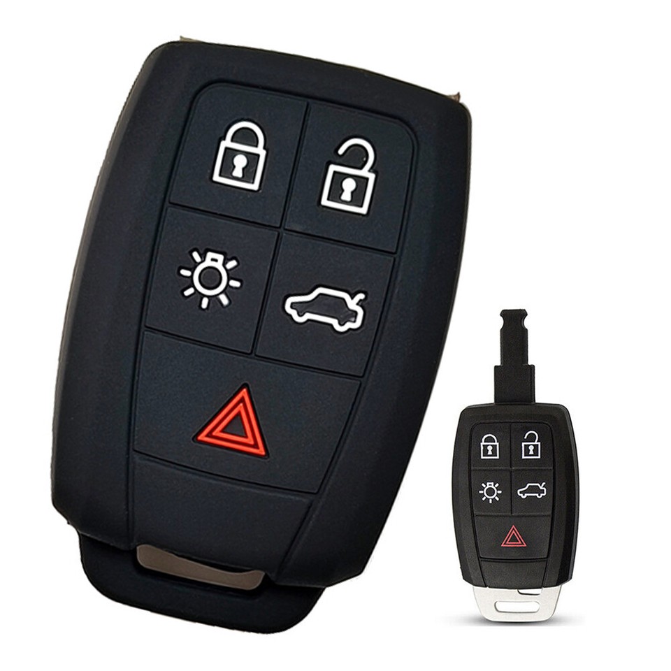 5 Button Silicone Fob Remote Key Cover For Volvo C30 C70 S40 V50 2008 ...