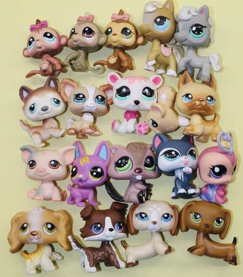 Mini Pet Shop Toy Figure Random 3pcs lps Pets and Random 7pcs ...