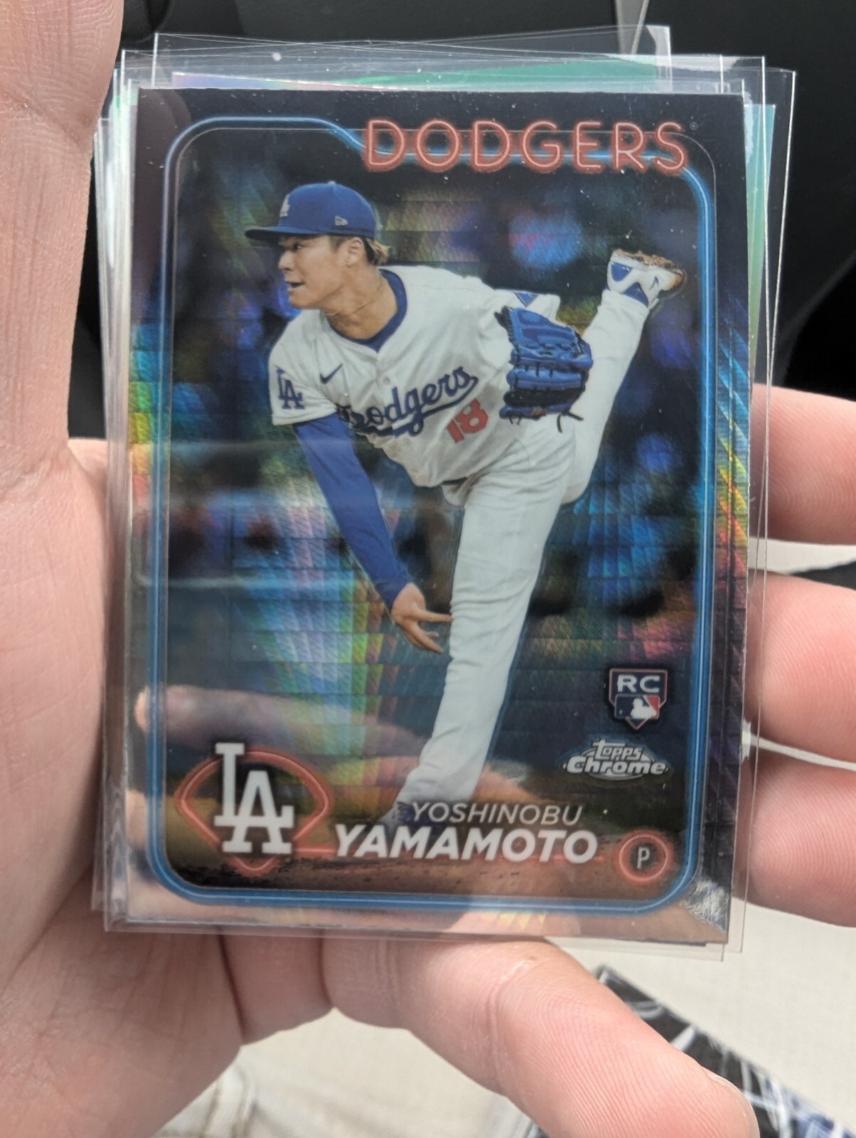 2024 Topps Chrome Baseball Yoshinobu Yamamoto Prizm Refractor | eBay