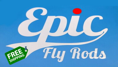 Epic Fly Fishing Rods Vinyl Die-Cut Peel N' Stick Decals, 2 each | eBay